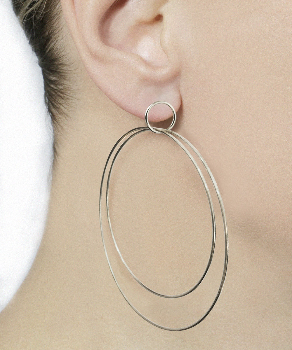Silver Triple Hoops – pignastudio.com