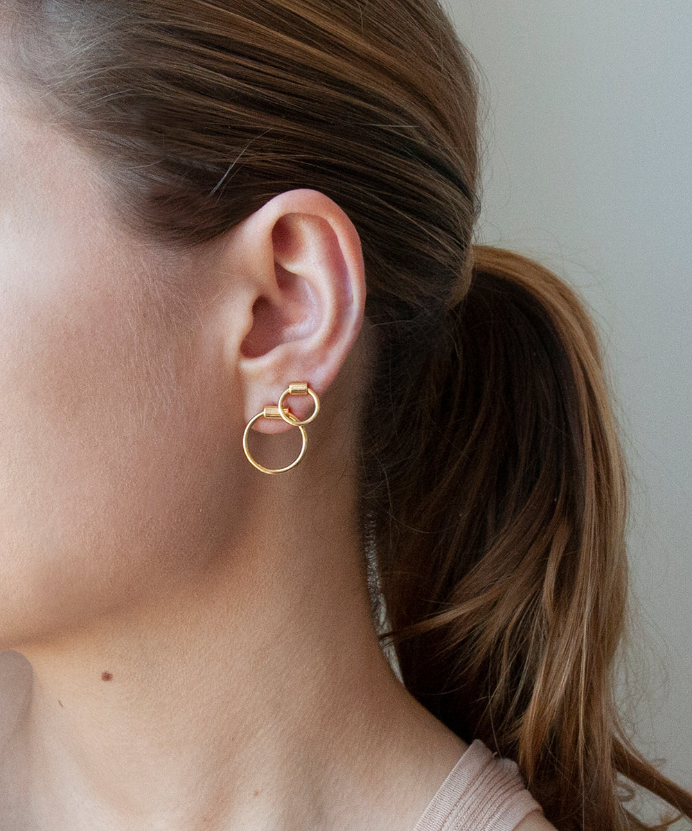 Cardea piccolo gold earrings – pignastudio.com